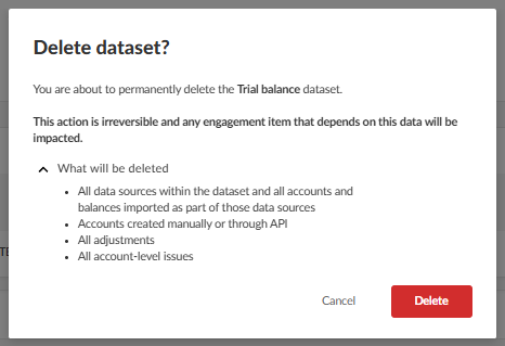 Manage your imported data